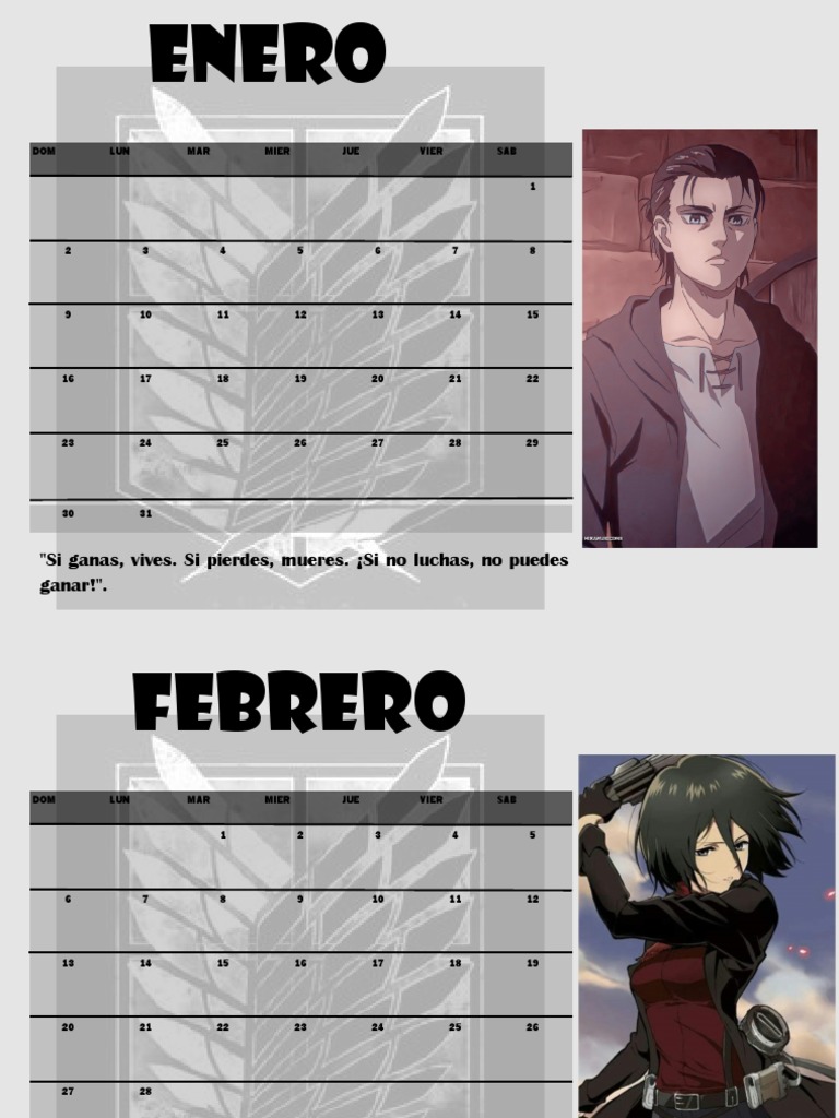 Calendario SNK | PDF
