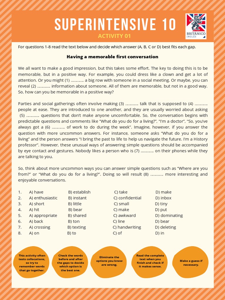 F10 Activity 01 | PDF | Communication