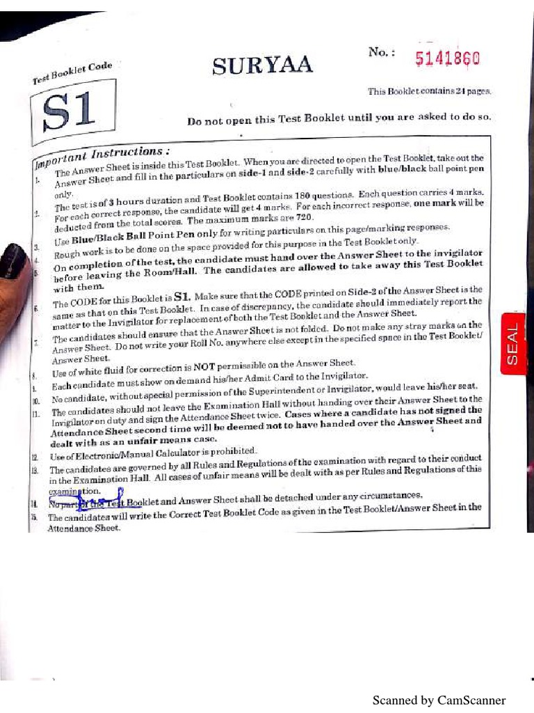 NEET 2019 SET S1 - Compressed | PDF
