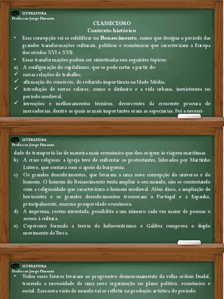 Classicismo | PDF | Renascimento | Amor