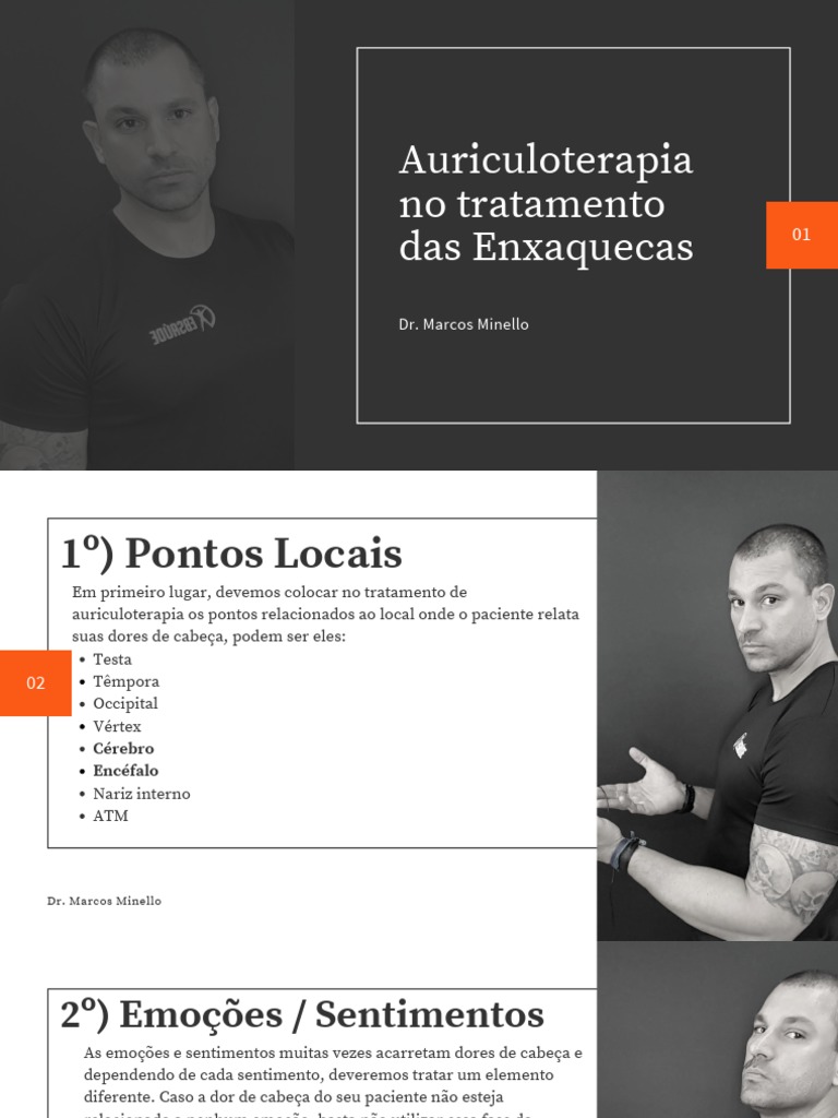 Auriculoterapia No Tratamento Das Enxaquecas - Dr. Marcos Minello | PDF