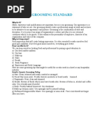 Hotel Grooming Standards for Employees | PDF | Hygiene | Perfume