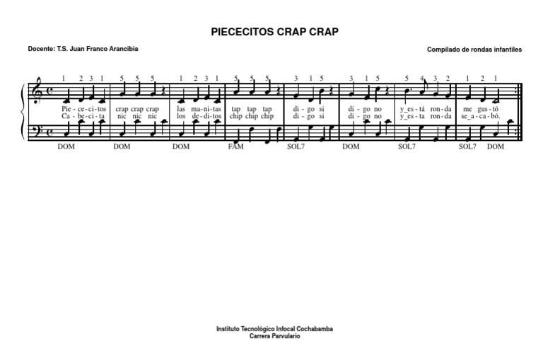 Piececitos Crap Crap | PDF