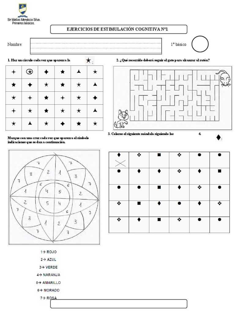 Ejercicios de Estimulación Cognitiva 2022 | PDF