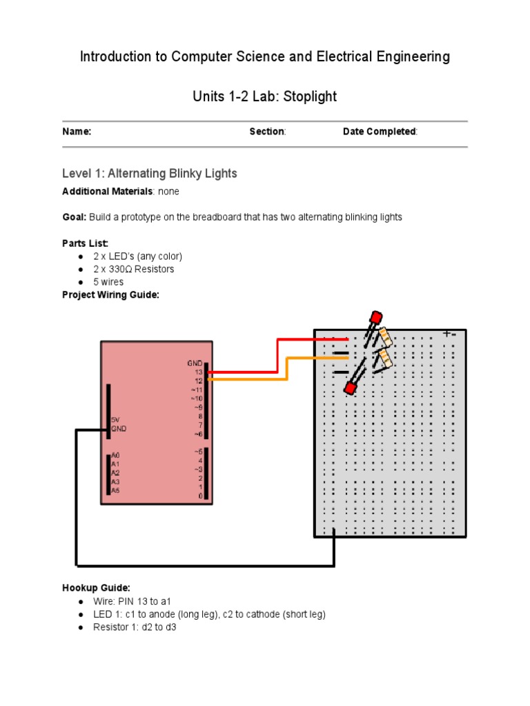 1659320835-Units 1-2 Lab - Traffic Signal | PDF | Traffic Light ...