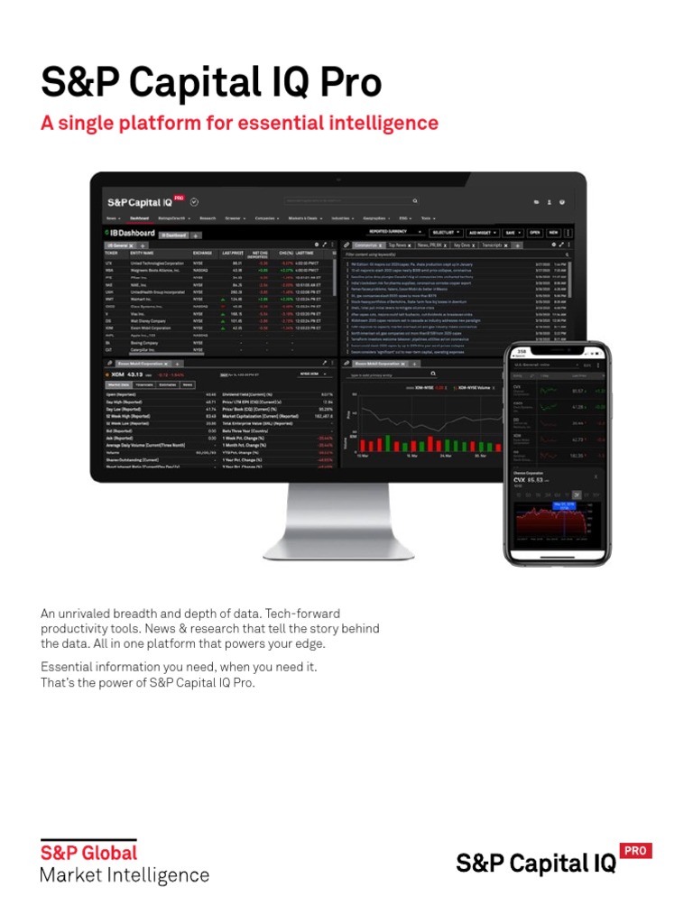 sp-capital-iq-pro-platform-brochure-updated | PDF | Analytics | News