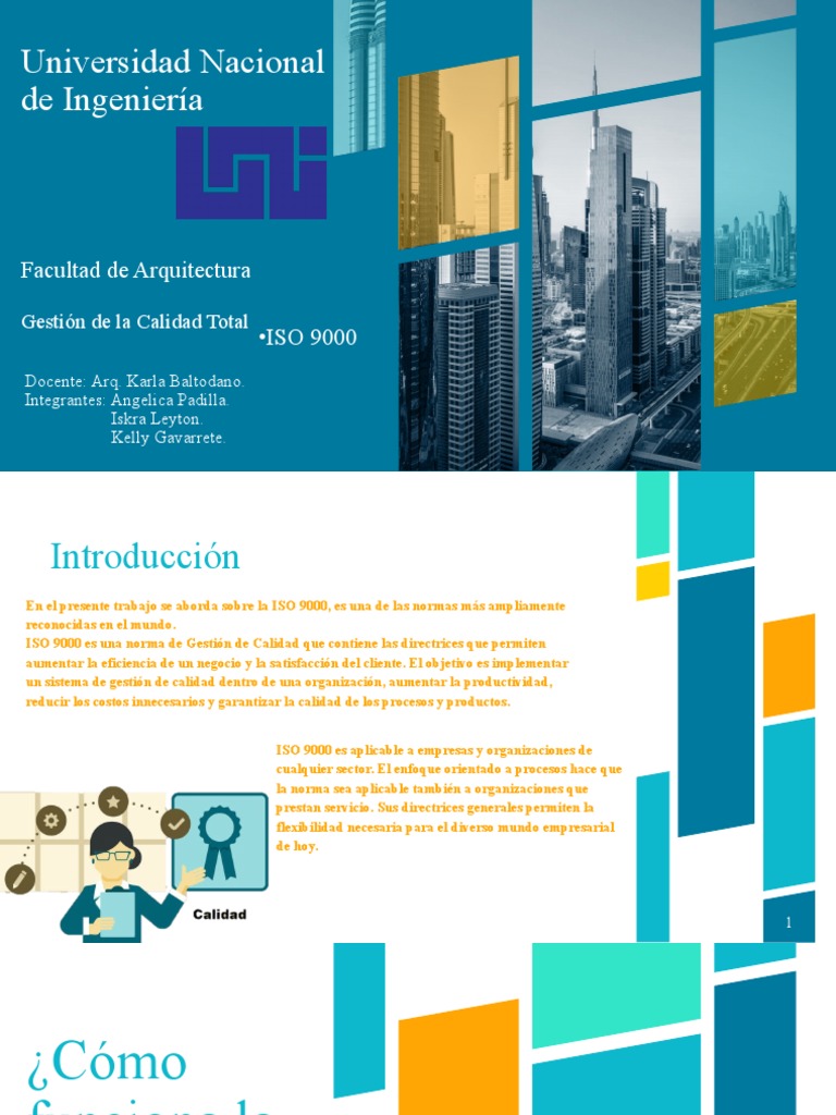 ISO 9000 - Presentacion | PDF | Iso 9000 | Calidad (comercial)