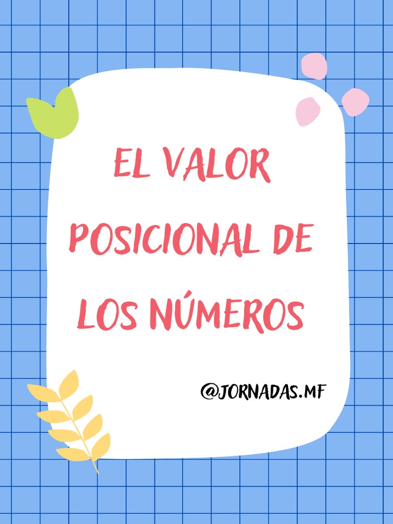 Valor Posicional de los Números para Niños | PDF