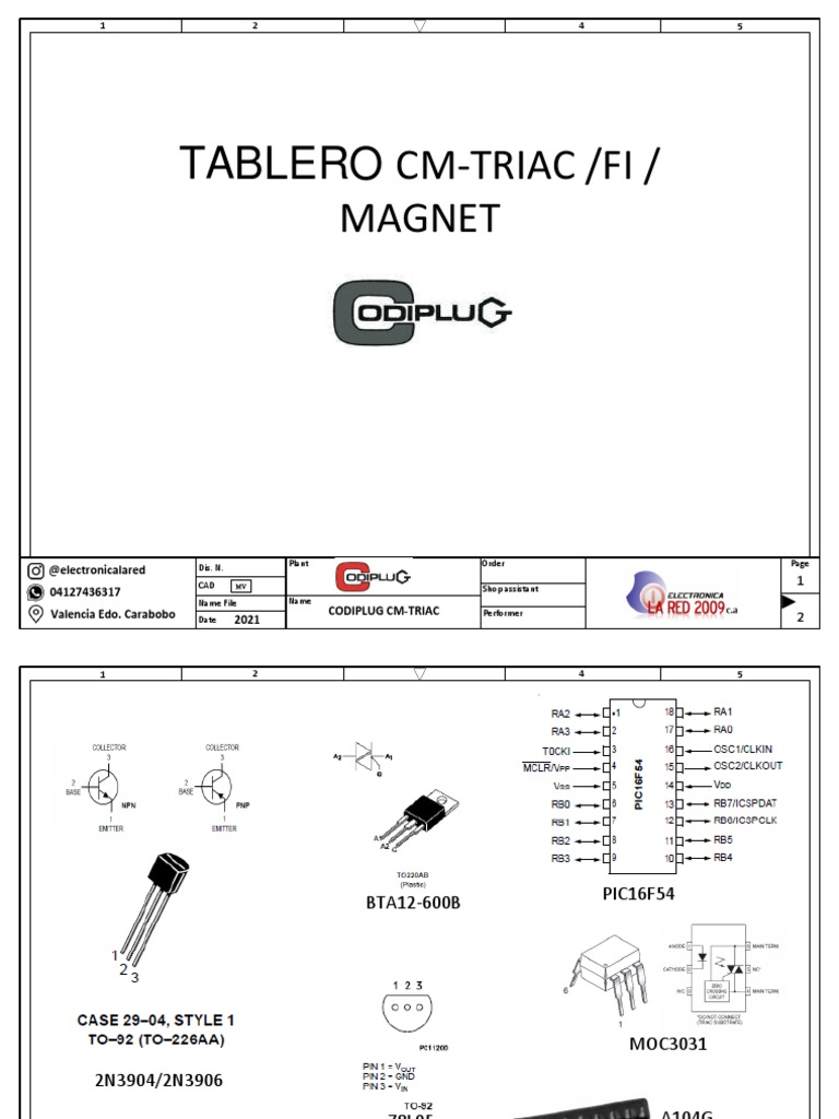 Diagrama Electronico CM-TRIAC | PDF | Ajedrez
