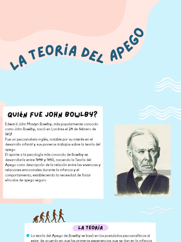 La Teoría del Apego de Bowlby | PDF | Teoría de apego | Ciencia cognitiva