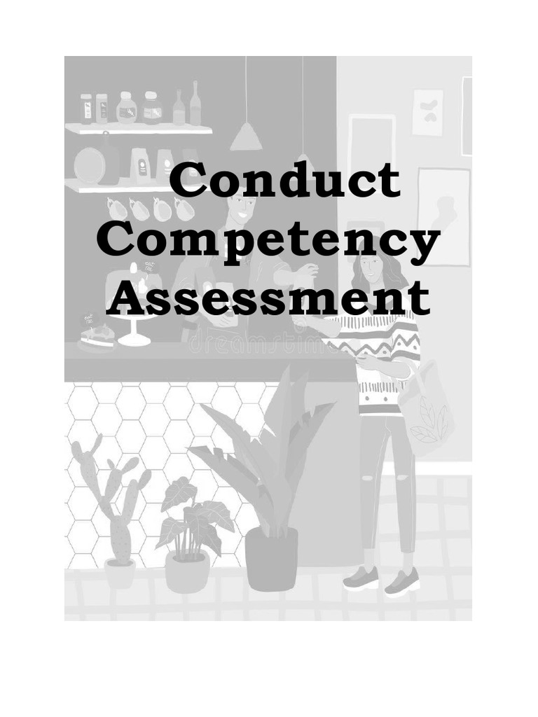 Conduct Competency Assessment | PDF | Coffee | Point Of Sale