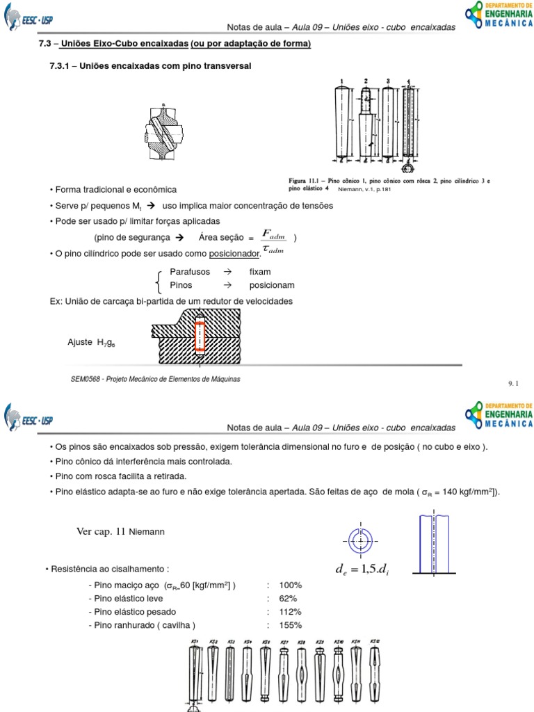 Chavetas, Pinos e Entalhados | Download grátis PDF | Setores econômicos ...