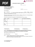 Signature Mismatch Declaration for Axis Bank | PDF