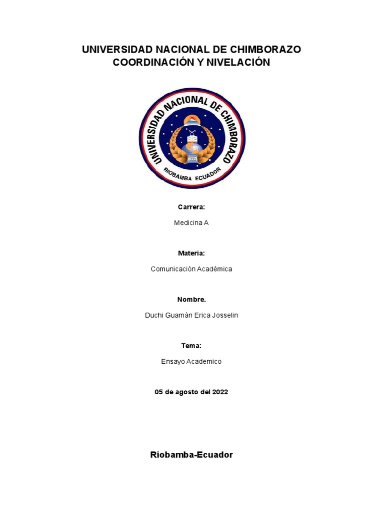 Duchi Guaman Erica Josselin - 7619573 - 0 | PDF | Salud y bienestar