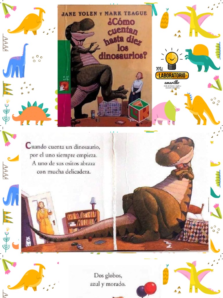 ¿Cómo Cuentan Hasta 10 Los Dinosaurios? Cuento | PDF
