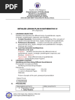 Detailed Lesson Plan in Mathematics IV | PDF | Geometric Shapes | Triangle