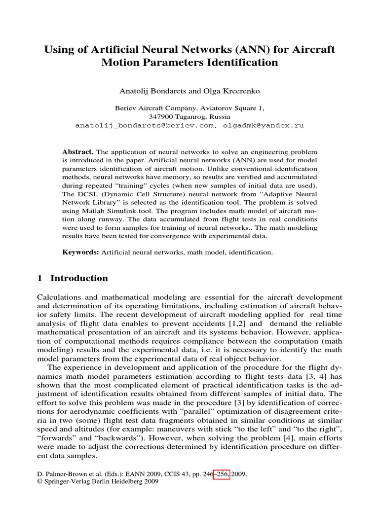 NN in Aviation | PDF | Mathematical Model | Artificial Neural Network