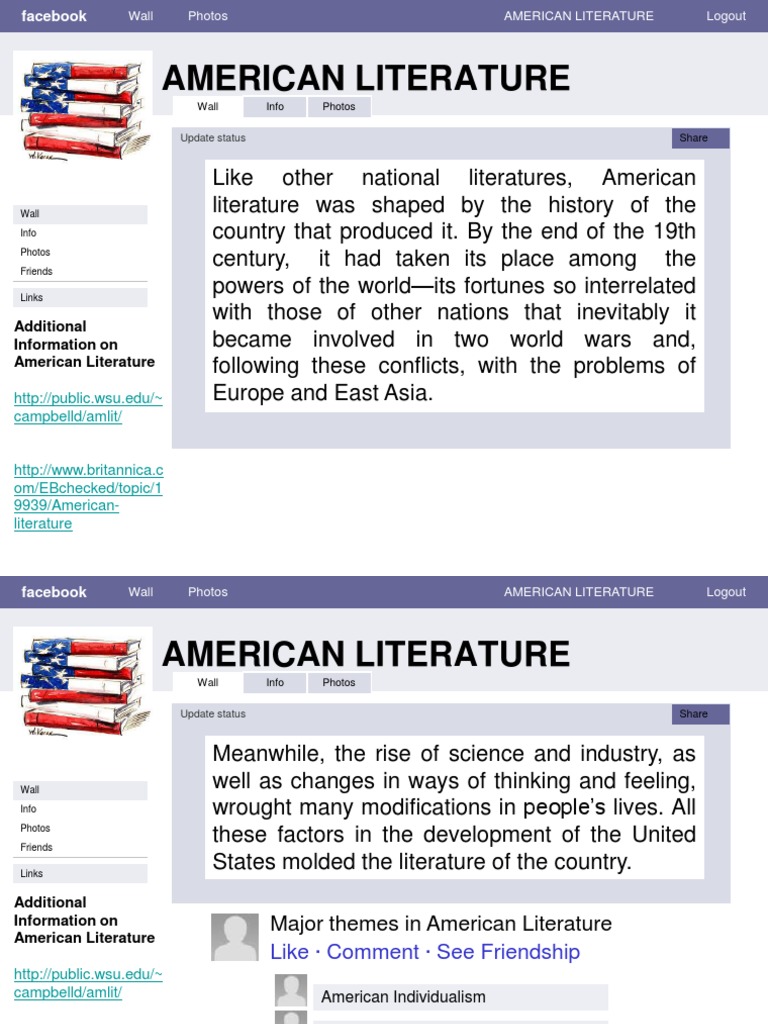 Additional Information On American Literature | PDF | William Faulkner ...