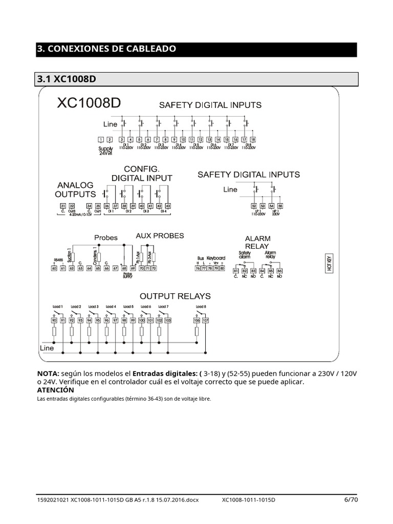 Conexiones de Cableado | PDF | Relé | Equipo