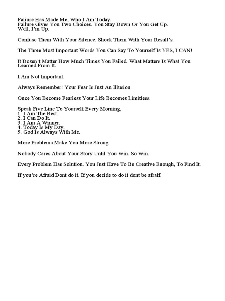 Faliure Has Made Me | PDF | Self-Improvement | Lifestyle