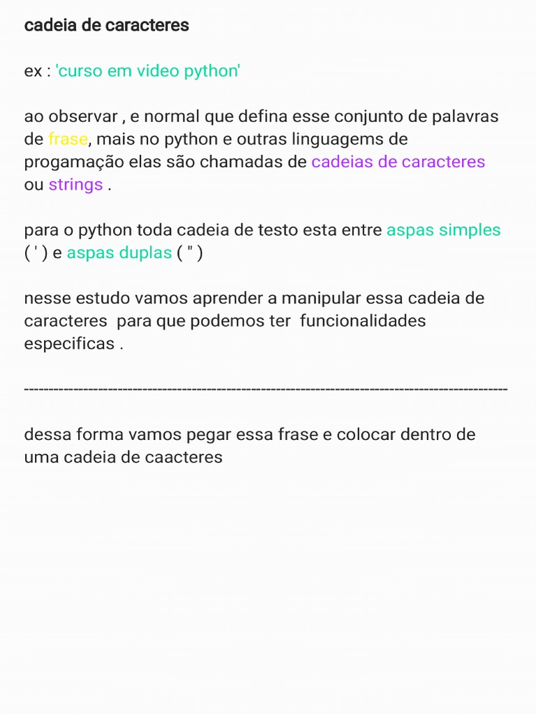 Manipulando Textos em Python - 220824 - 234326 | PDF Manipulando Textos em Python - 220824 - 234326 | PDF