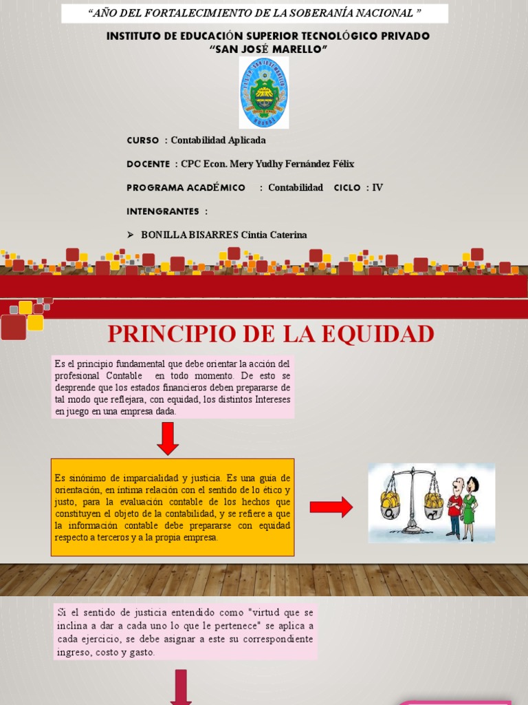 Principio de Equidad en Contabilidad | PDF | Finanzas y dinero