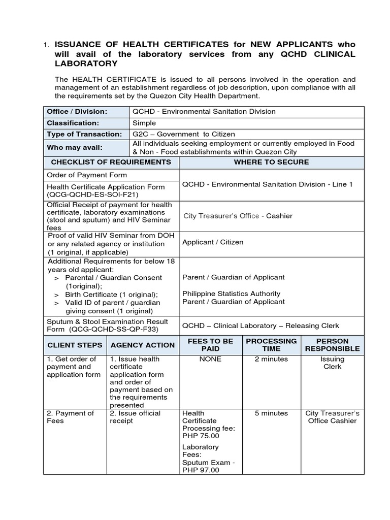 SS-QCHD (2) | PDF | Massage | Birth Certificate