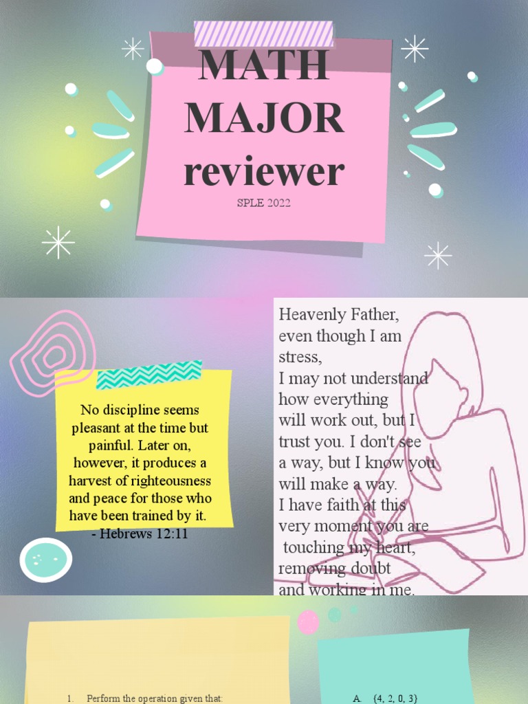 Math Major Reviewer (Part 1) | PDF | Geometry | Mathematical Objects