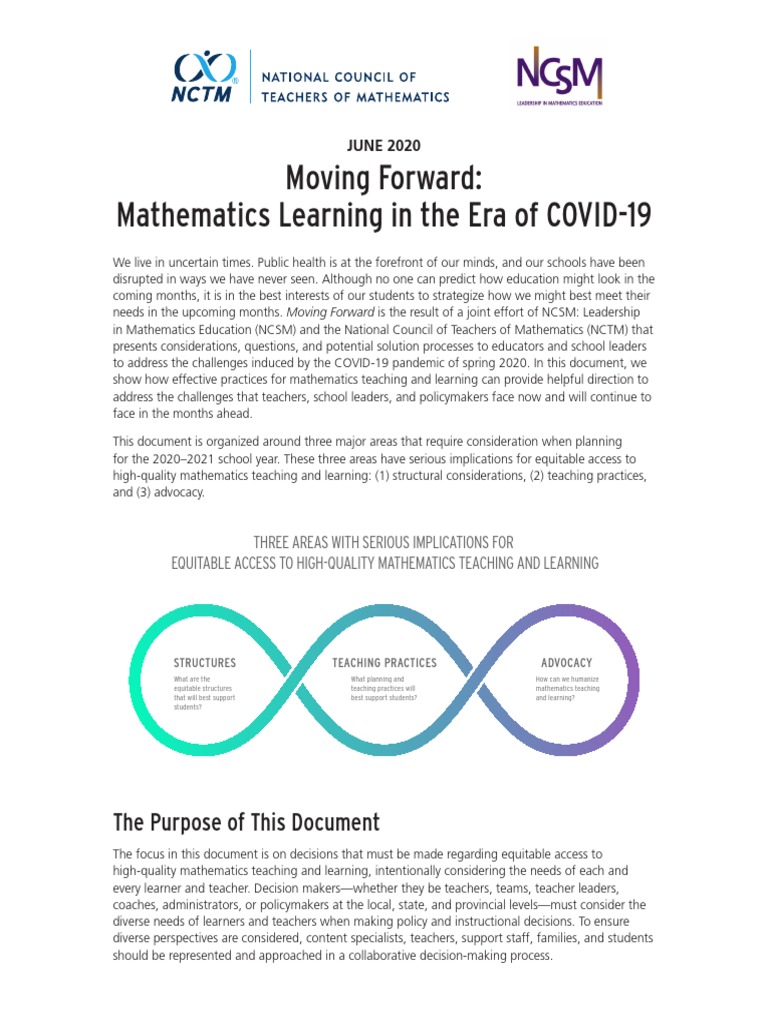 NCTM NCSM Moving Forward | PDF | Teaching Method | National Council Of ...