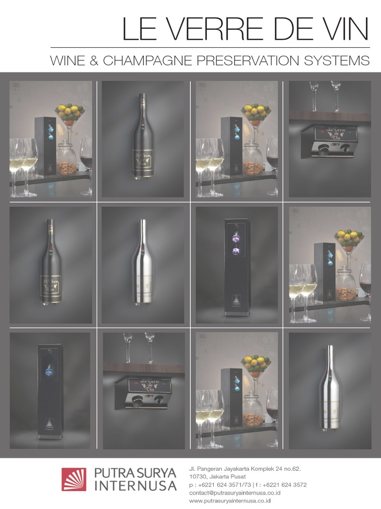 Le Verre de Vin: Wine & Champagne Preservation Systems | PDF ...