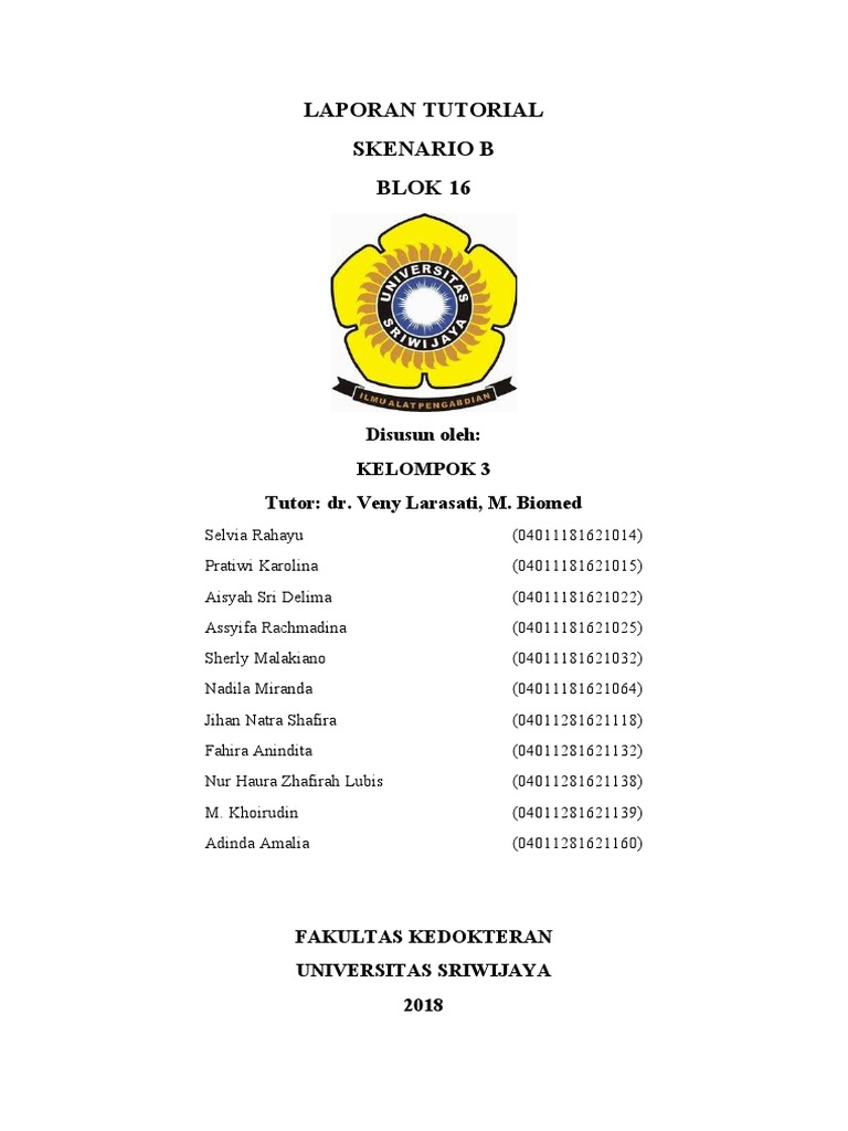 Laporan Tutorial Skenario B Blok 16 | PDF