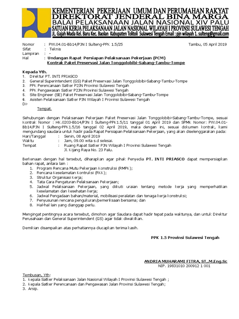 Undgn1 Rapat PCM Pt. Inti Priasco - Amf | PDF | Sains & Matematika