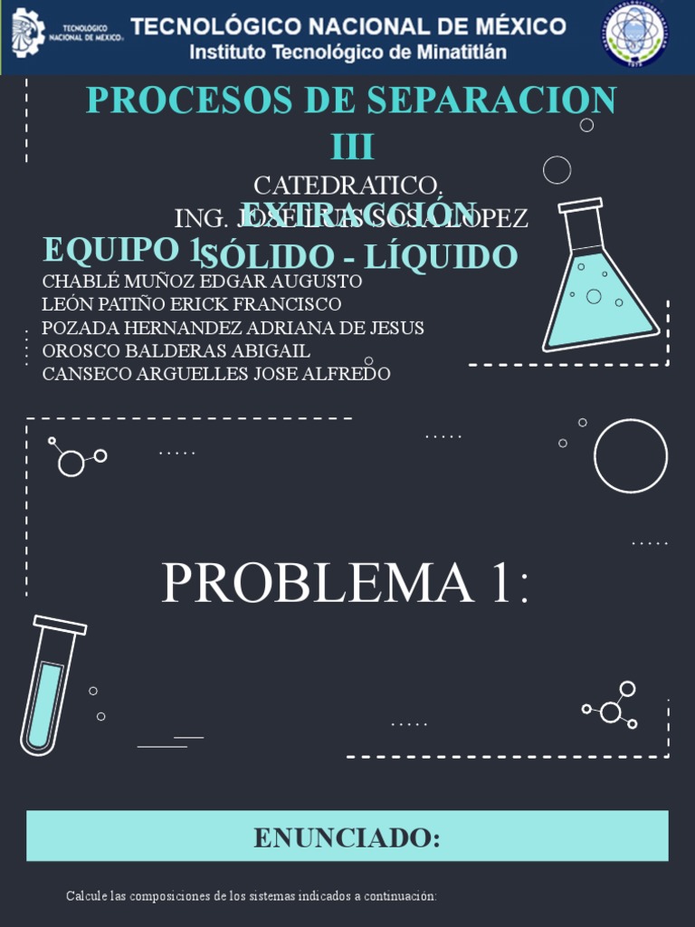 Eq1-Problema Extracción Sol-Liq 11-May-22 | PDF | Agua | Naturaleza