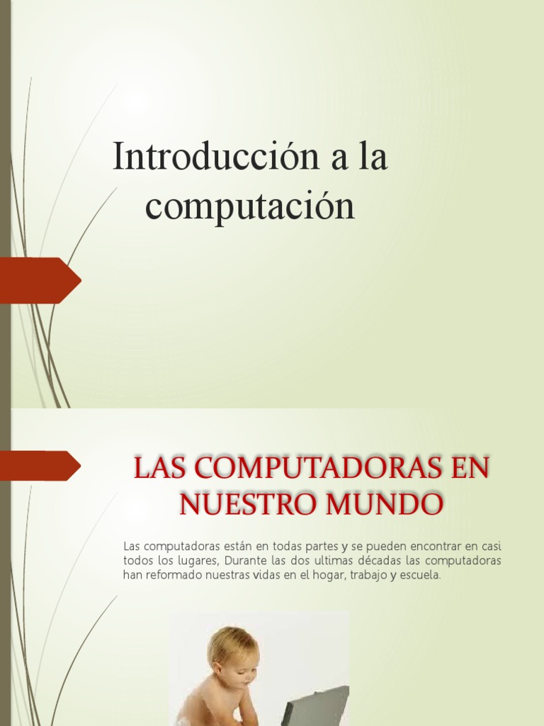 COMPUTADORAS INTRODUCCIOn | PDF | Hardware de la computadora ...