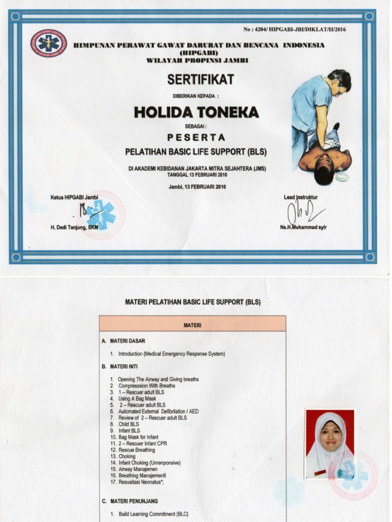 Sertifikat BLS | PDF