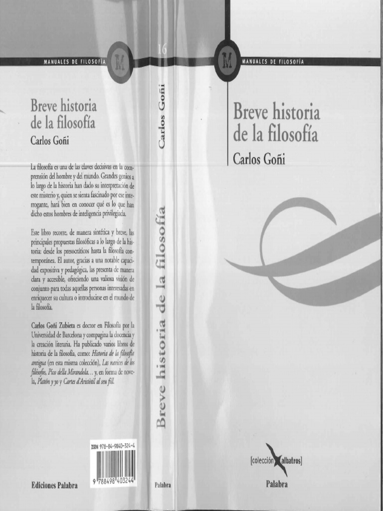 Breve Historia de La Filosofía Carlos Goñi | PDF