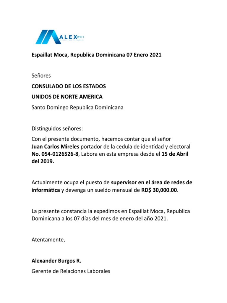 Carta Consular | PDF