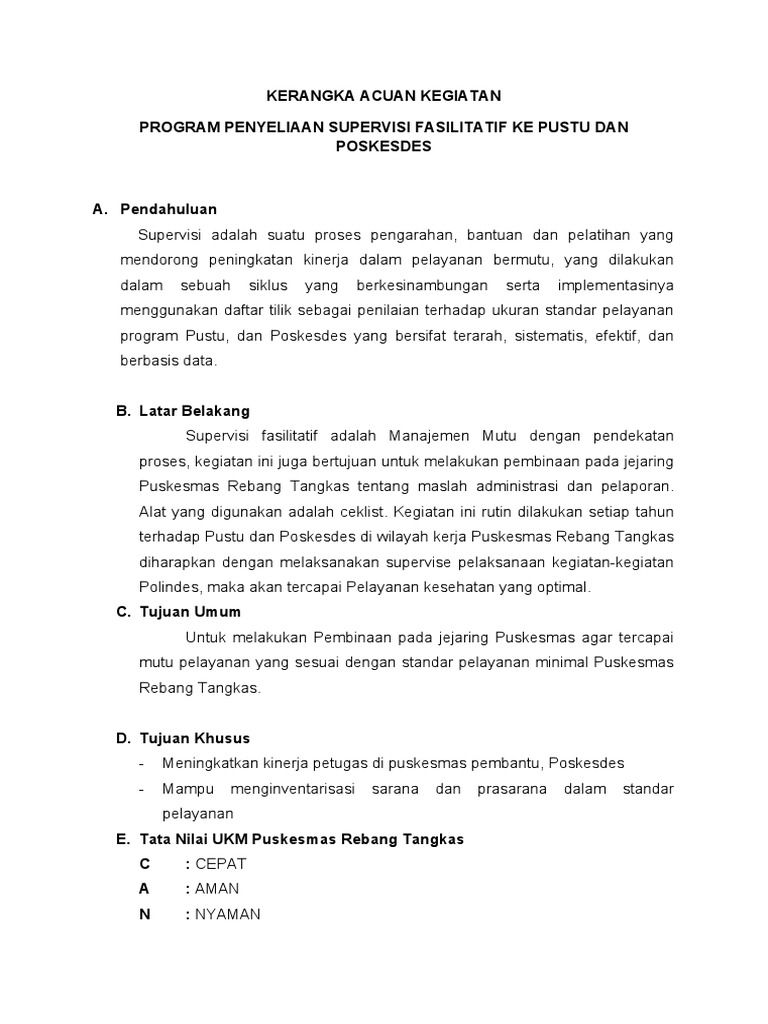 Kak Pembinaan Posyandu | PDF