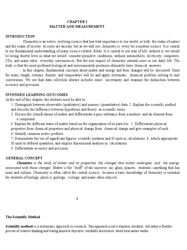 1 Chem 103 Module | PDF | Science & Mathematics
