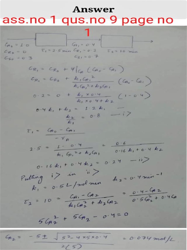 CRE2 Assignment No.1 | PDF