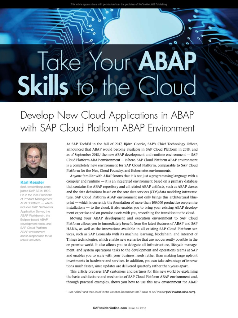 Sap Abap Cloud | PDF | Cloud Computing | Eclipse (Software) Sap Abap Cloud | PDF | Cloud Computing | Eclipse (Software)