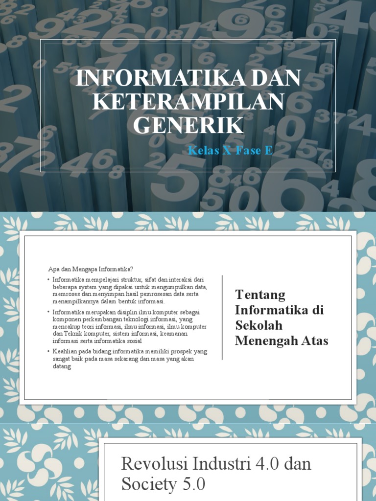 Informatika Dan Keterampilan Generik Ok | PDF