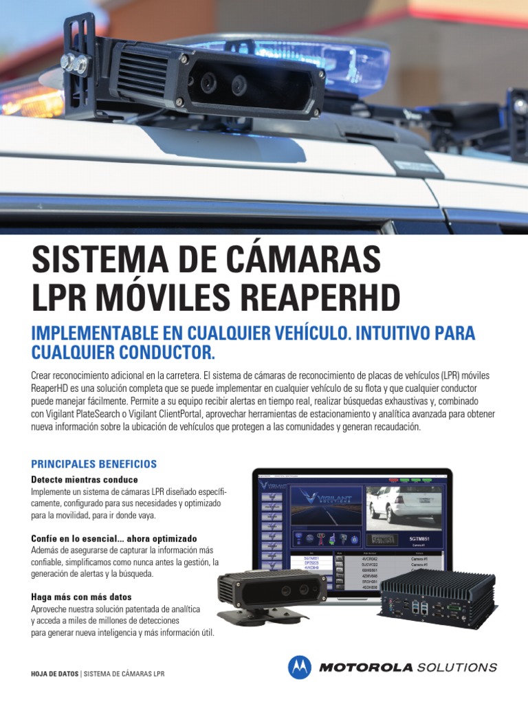ReaperHD_Mobile_LPR_Camera_System_Data_Sheet_ESP | PDF ...