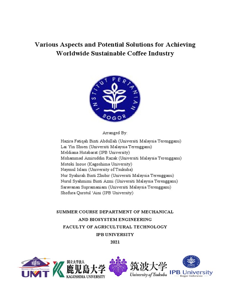 Group 2 Final Assignment | PDF | Agriculture | Coffee