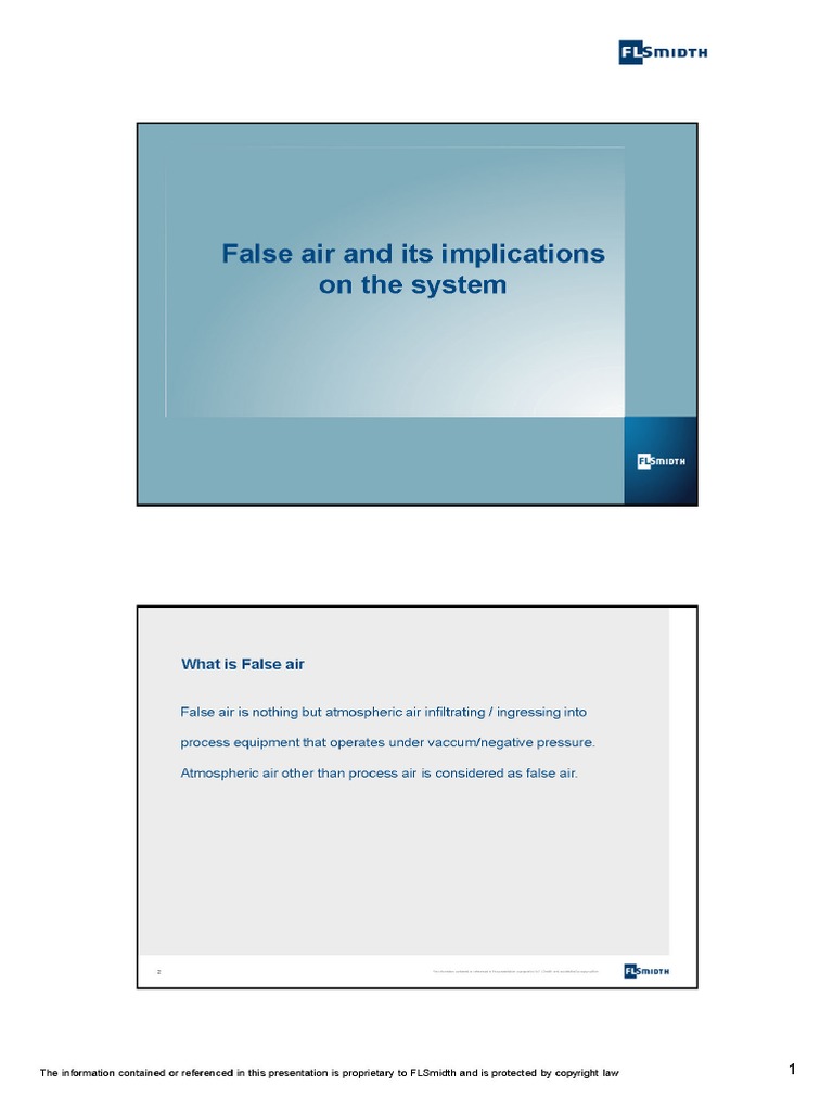 False Air Calculation | PDF