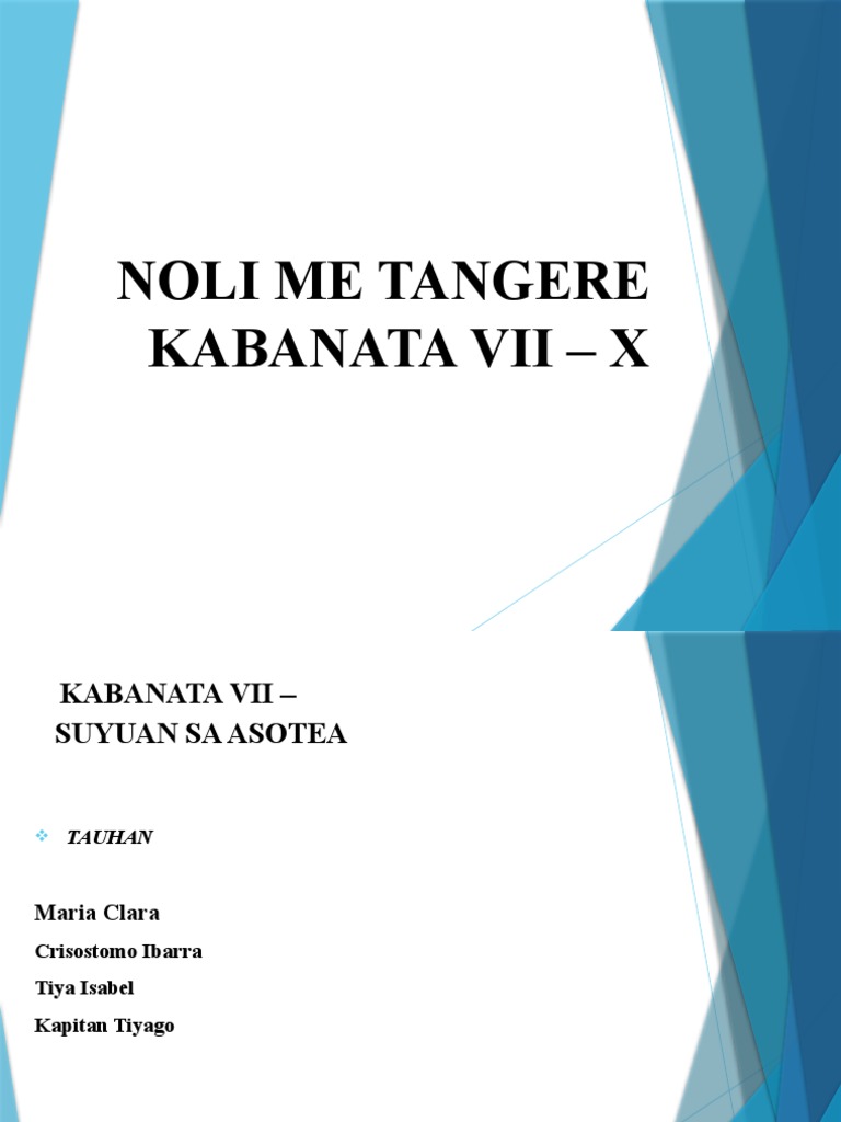 Noli Me Tangere Kabanata-7-10.. | PDF