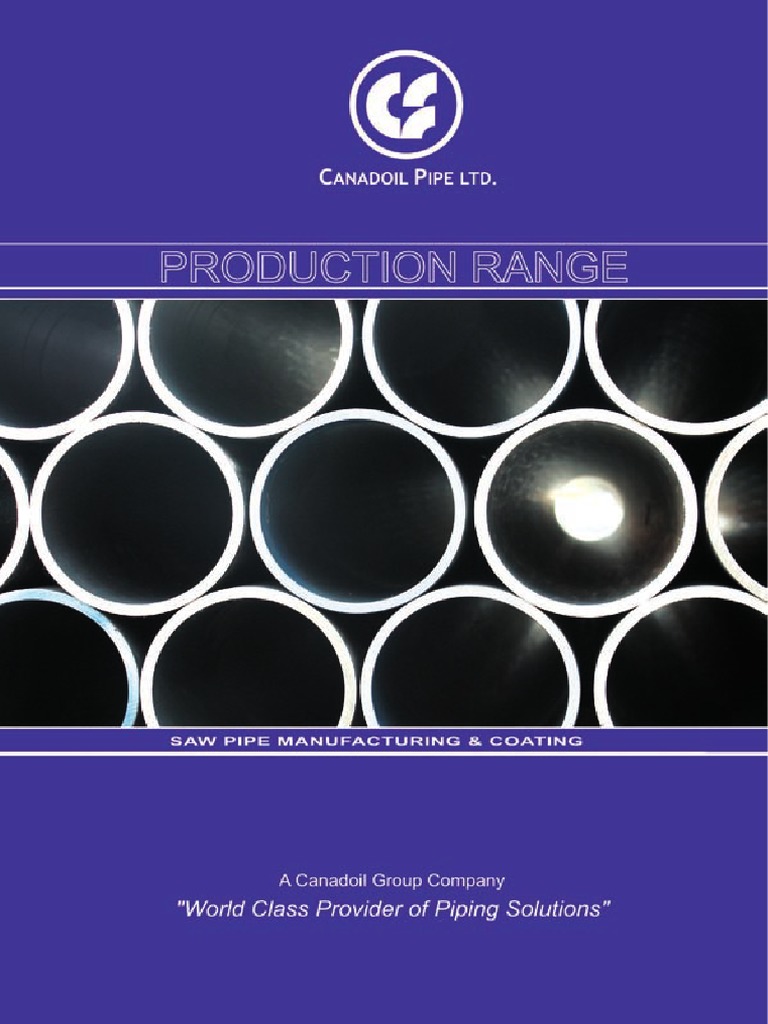Production Range | PDF | Pipe (Fluid Conveyance) | Welding