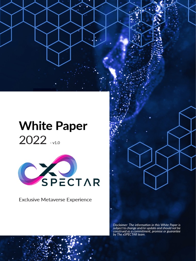 xSPECTAR Metaverse White Paper 2022 | PDF