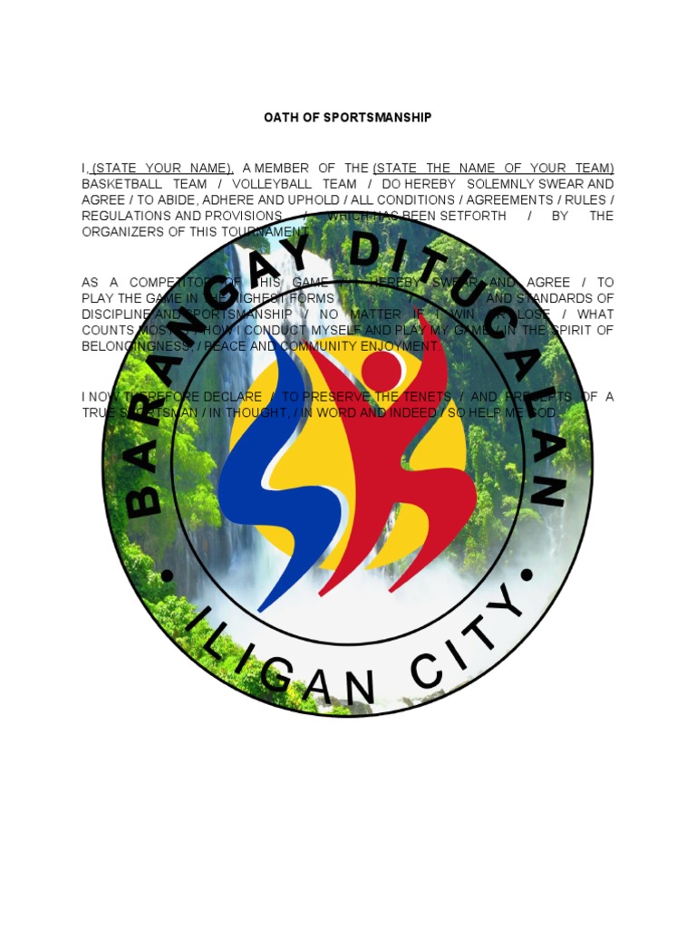 Oath of Sportsmanship | PDF | Oath