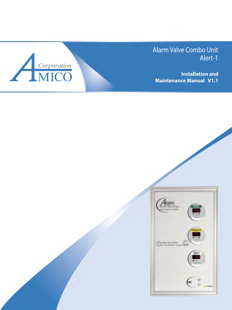 Alarm Valve Combo Unit Alert-1: Installation and Maintenance Manual V1 ...